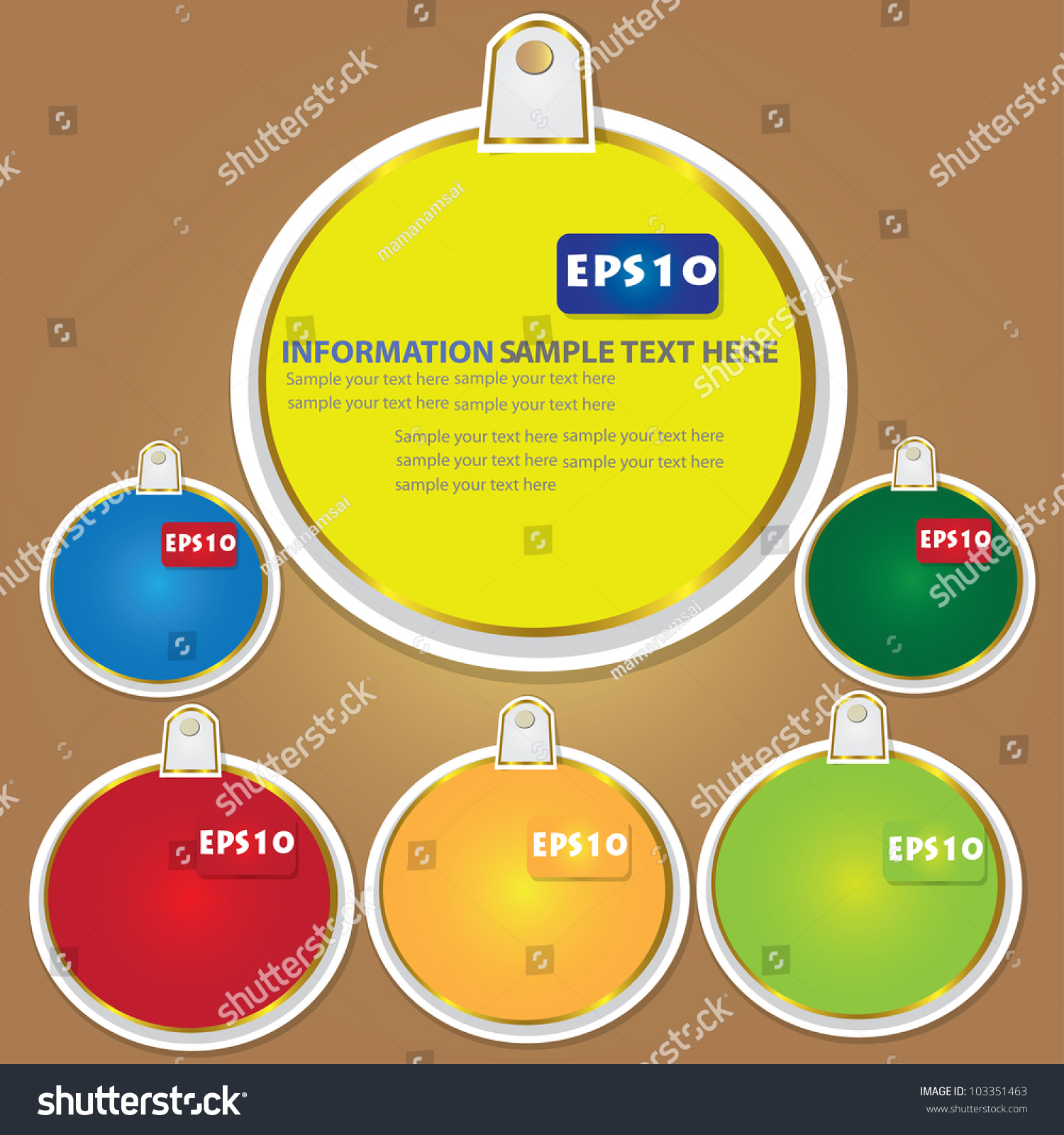 Vector Advertising Labels Stock Vector (Royalty Free) 103351463
