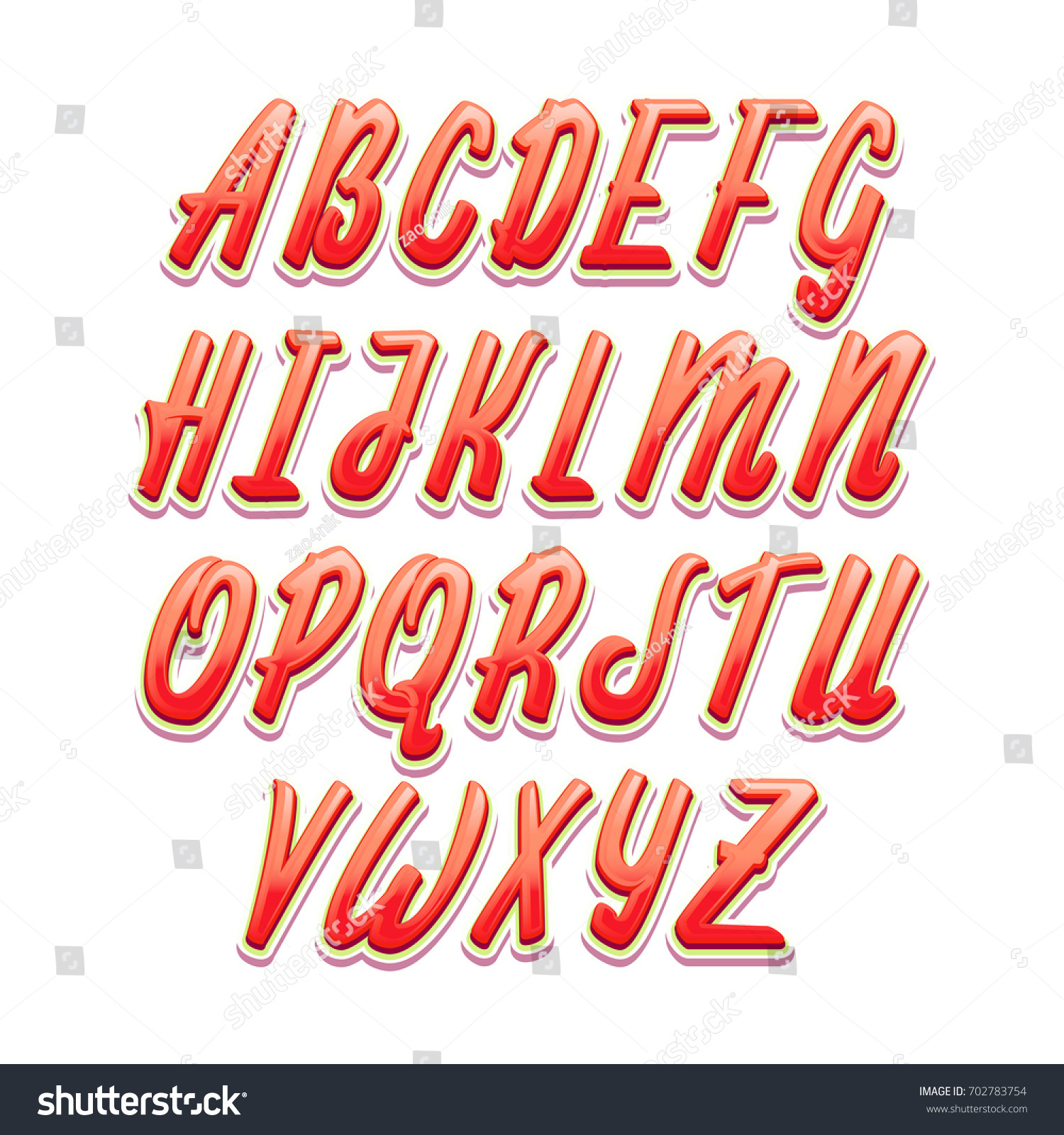 Vector Alphabet Calligraphic Font Unique Custom Stock Vector (Royalty ... Vector Alphabet Calligraphic Font Unique Custom Stock Vector (Royalty ...