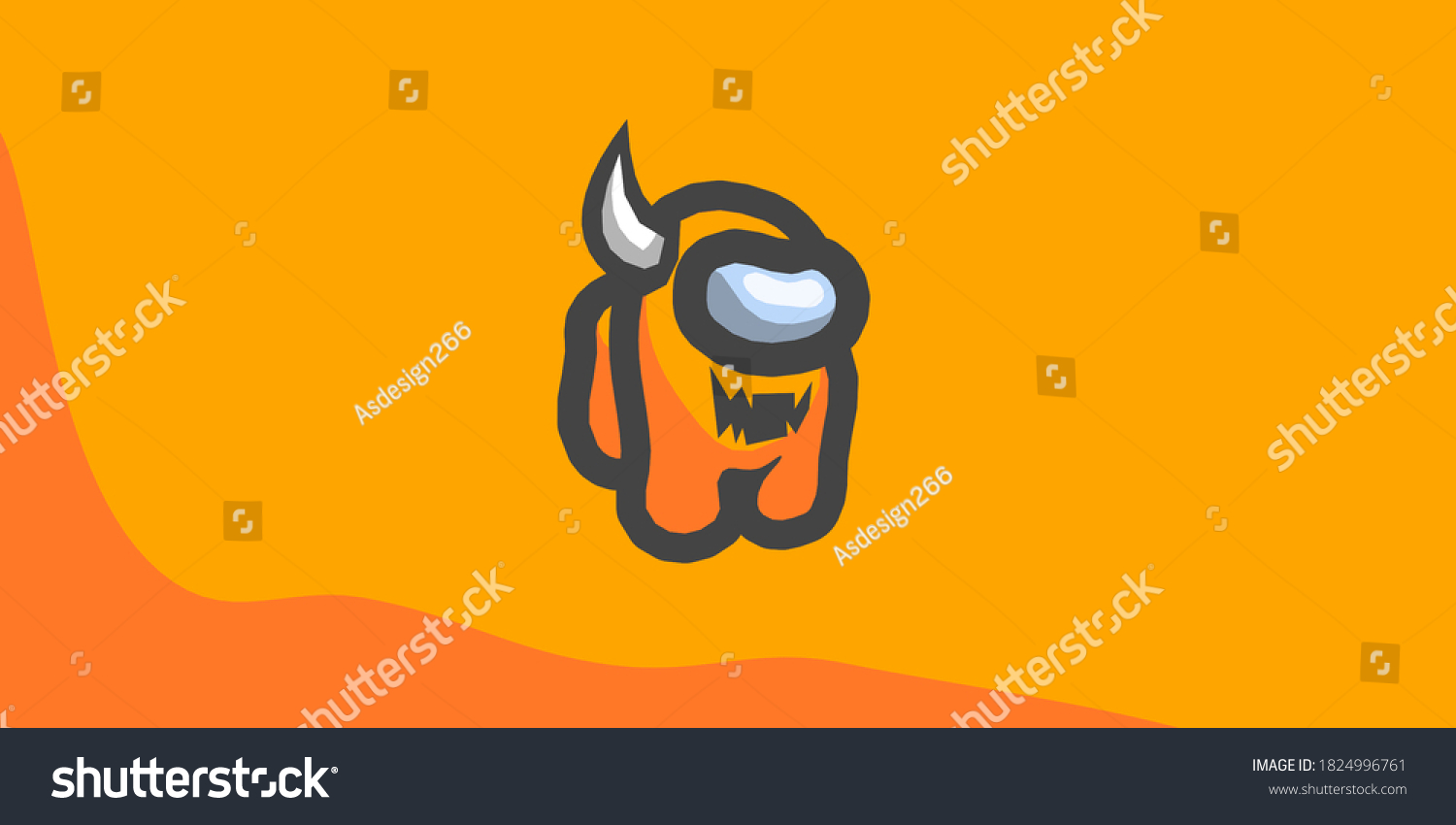 Vector Among Us Game Characters: vetor stock (livre de direitos ...