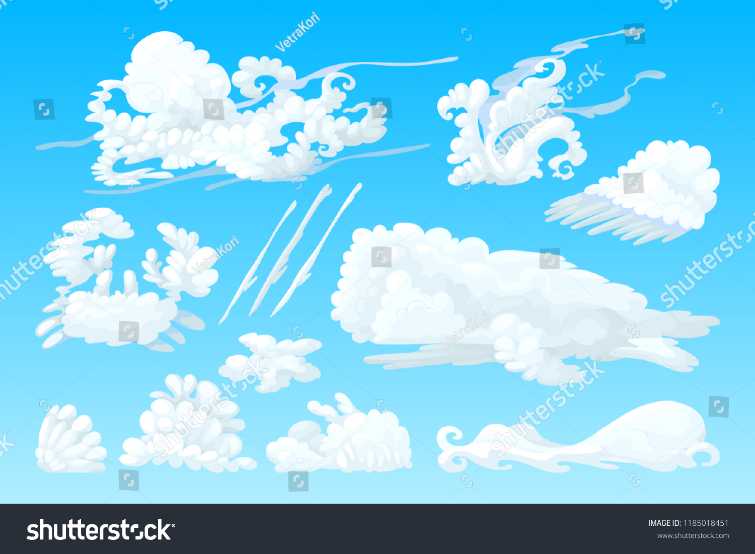 Vector Animal Shaped Cloud Cartoon Cloudy: เวกเตอร์สต็อก (ปลอดค่า ...