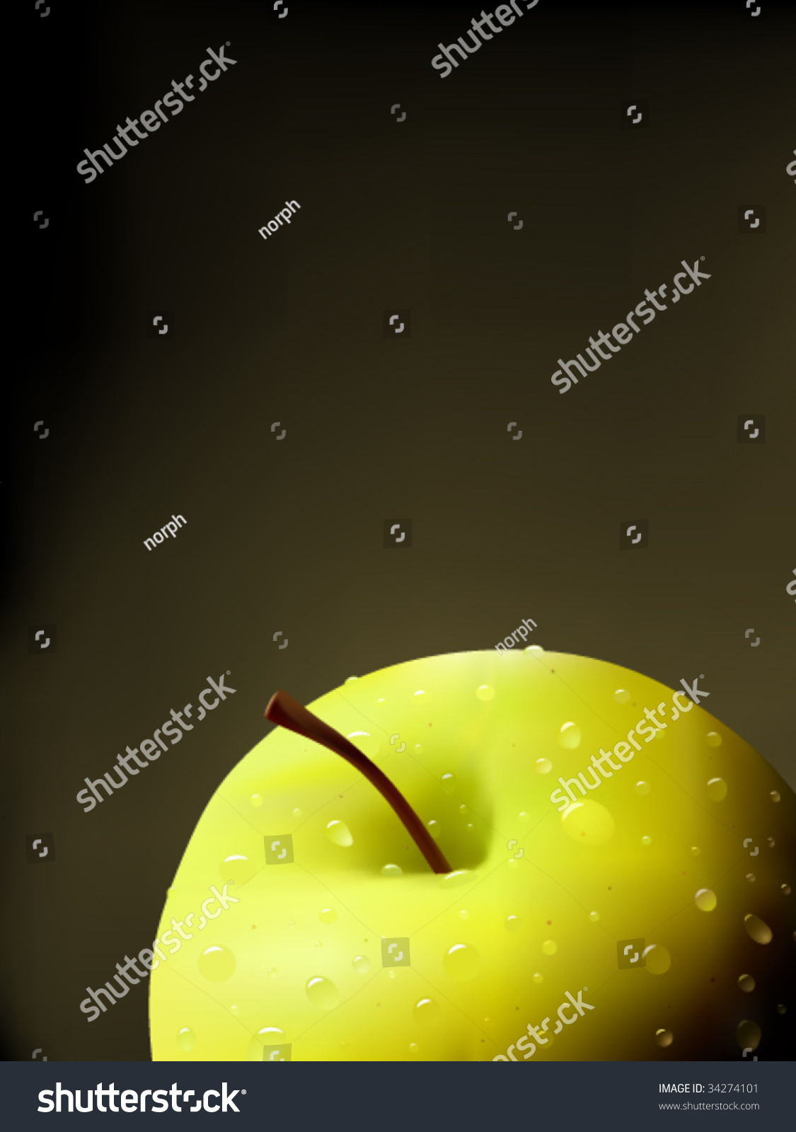 Vector Apple Illustration Stock Vector (Royalty Free) 34274101 ...