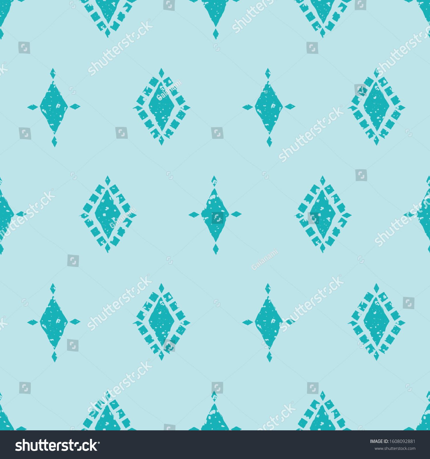 Vector Aqua Light Blue Diamond Pattern Stock Vector (Royalty Free ...