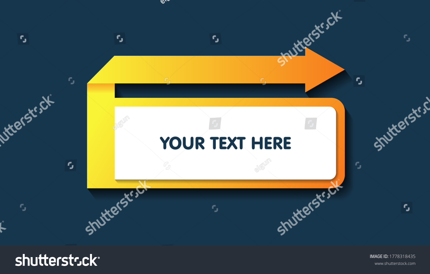 Vector Arrow Banner Design Element Stock Vector (Royalty Free) 1778318435