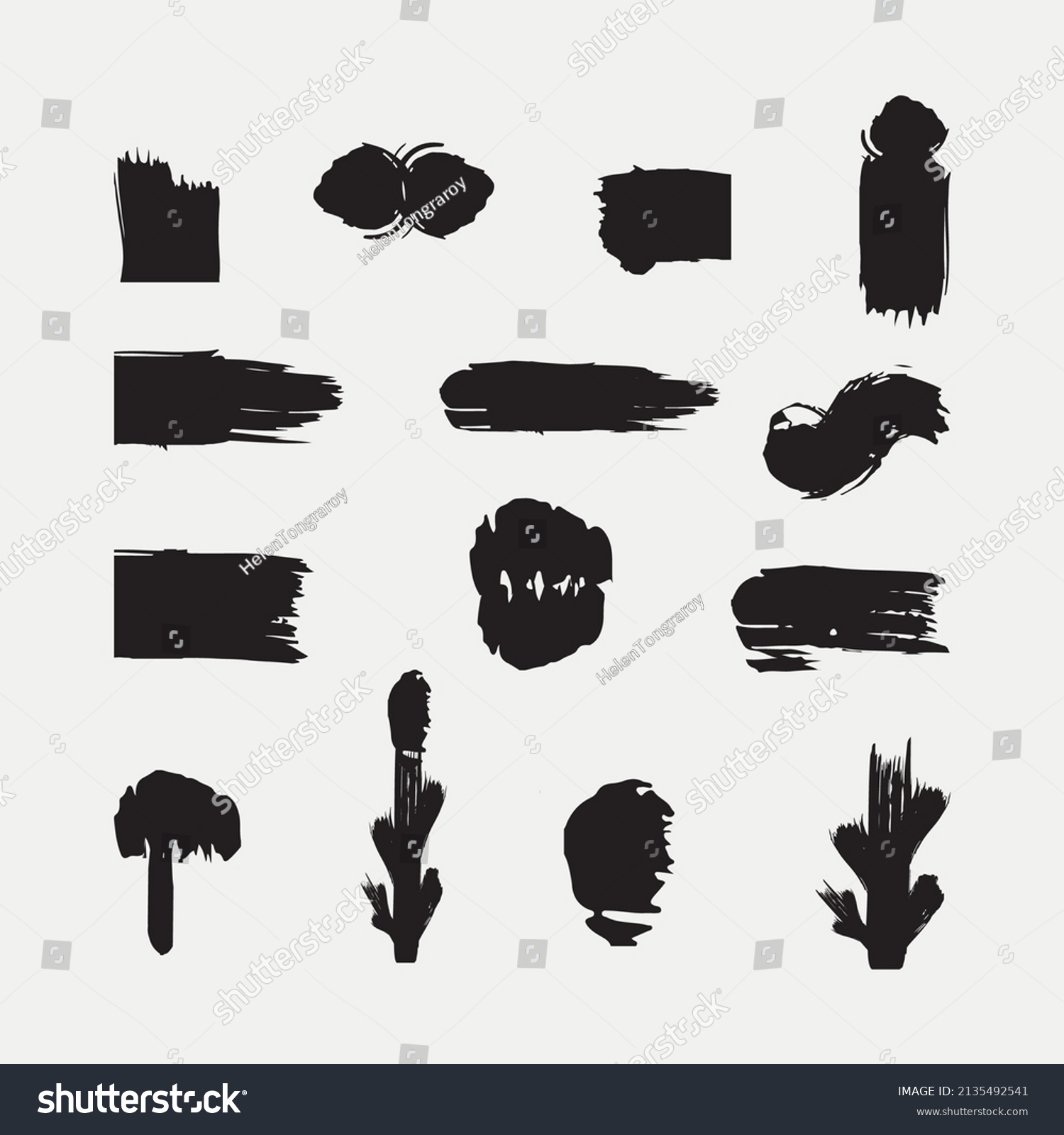 Vector Art Brushes Set Illustration Stock Vector (Royalty Free ...