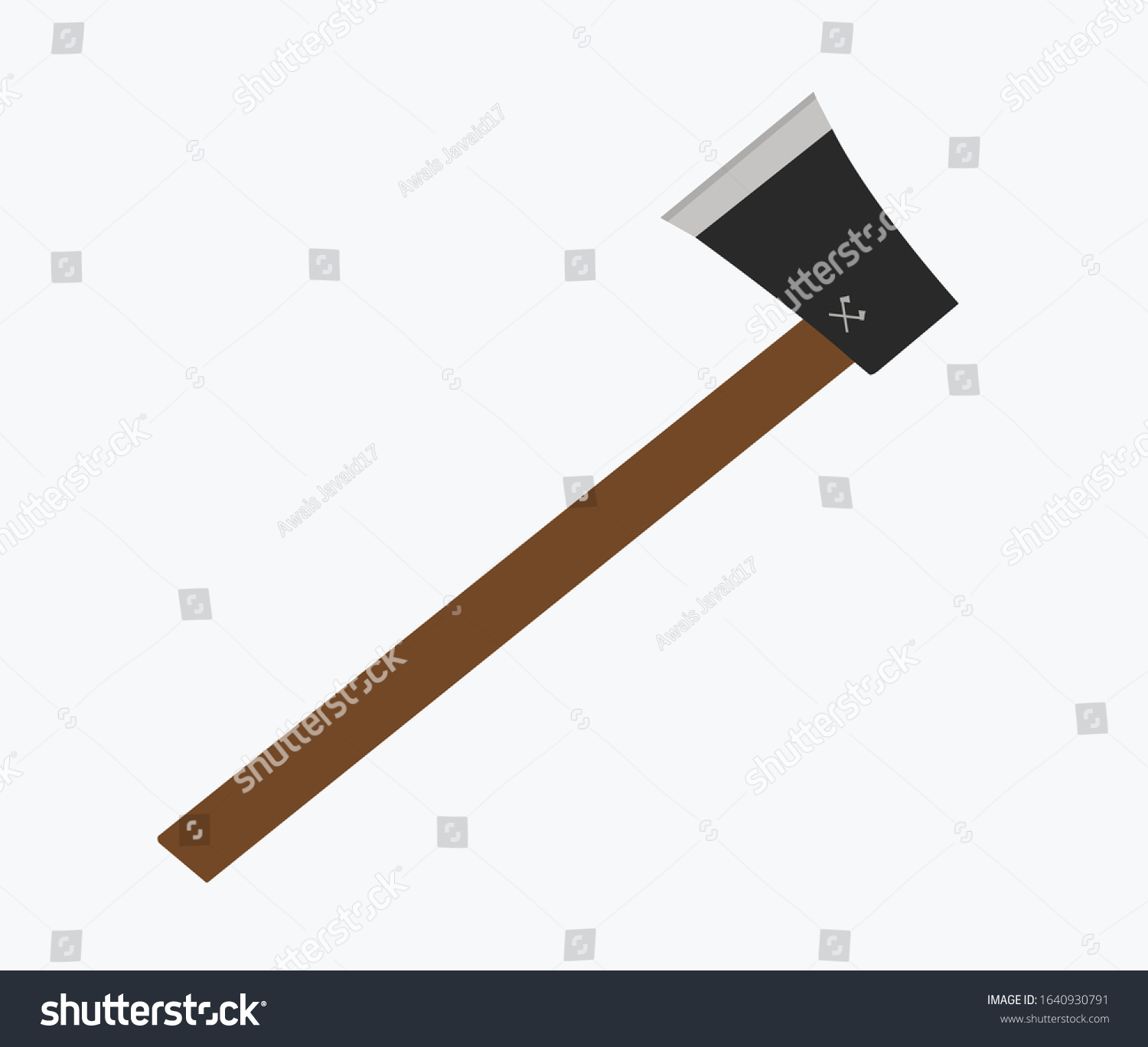 Vector Axe Image White Background Which Stock Vector (Royalty Free ...