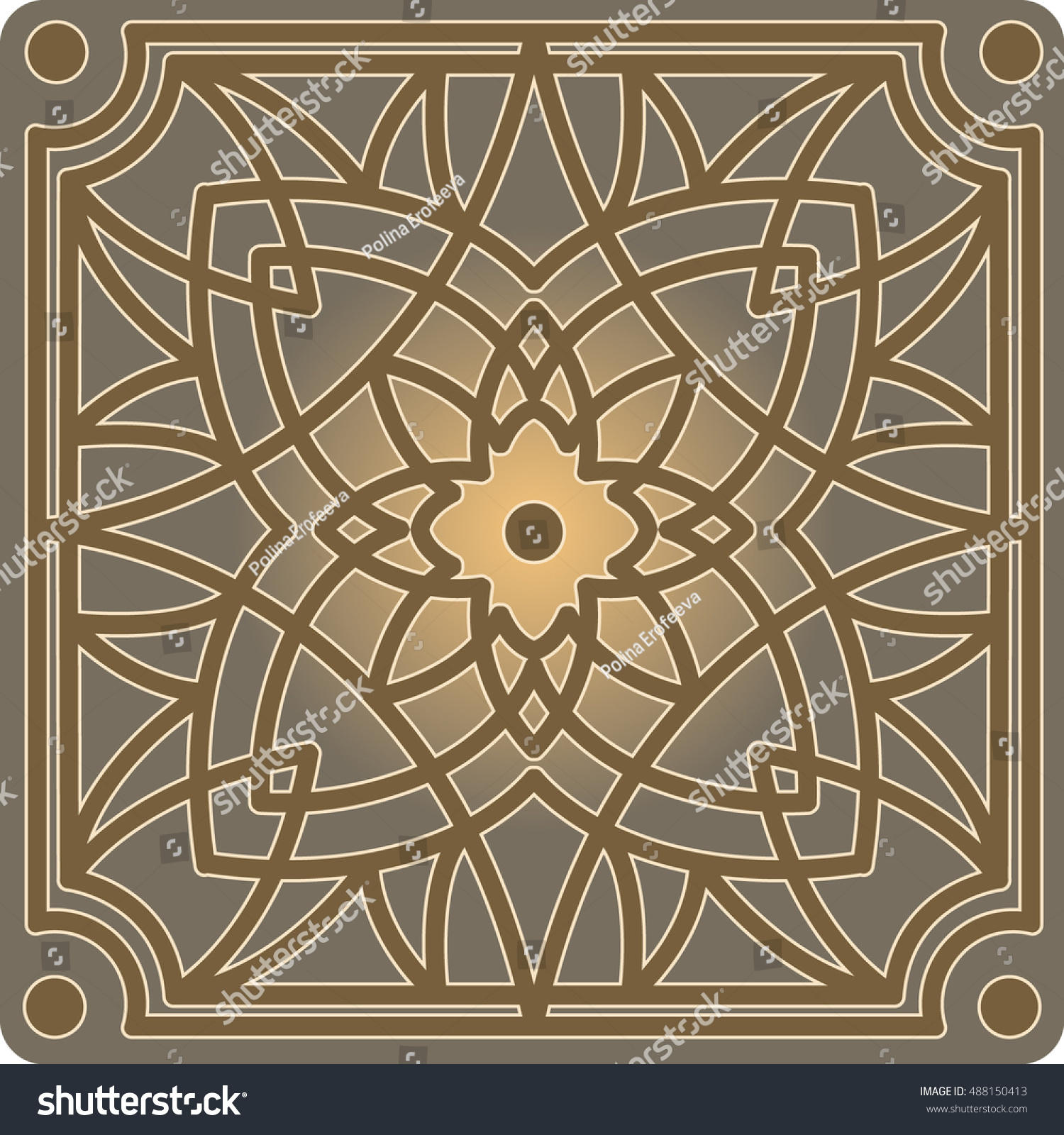 Vector Background Alhambra Motives Stock Vector (Royalty Free ...