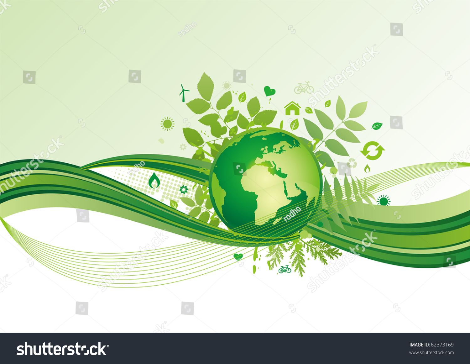 Vector Background Of Environment - 62373169 : Shutterstock