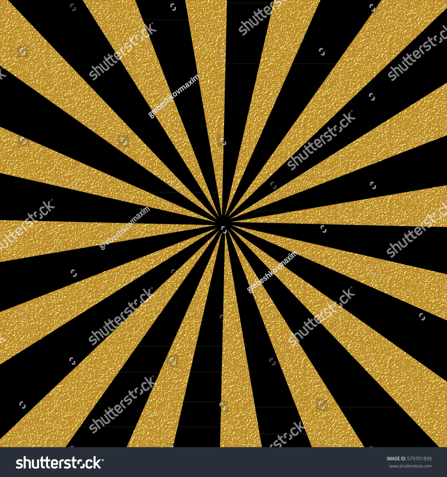 Vector Background Sun Rays Gold Glitter Stock Vector 579701839 ...