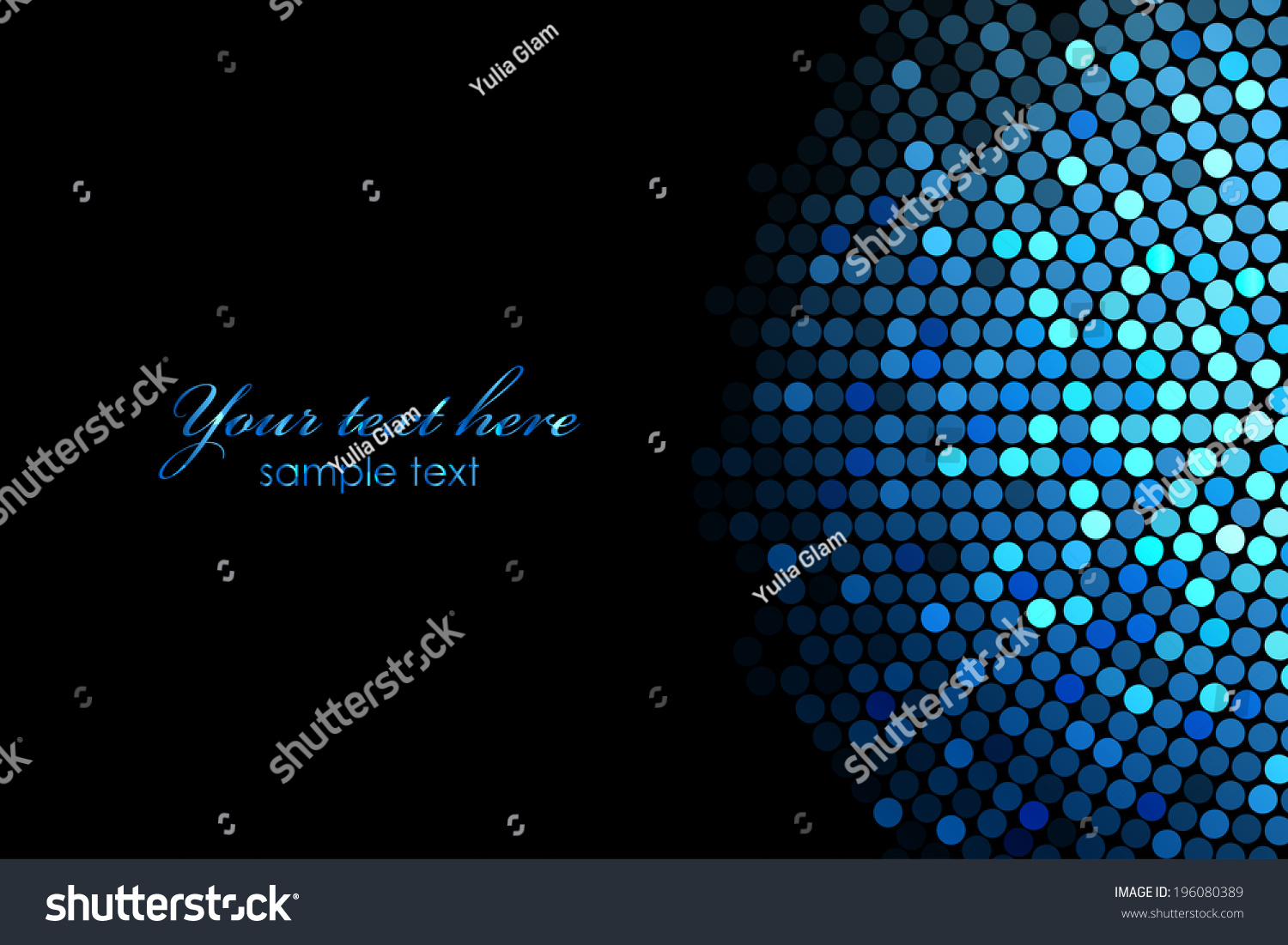 Vector Background Blue Disco Lights Stock Vector (Royalty Free ...
