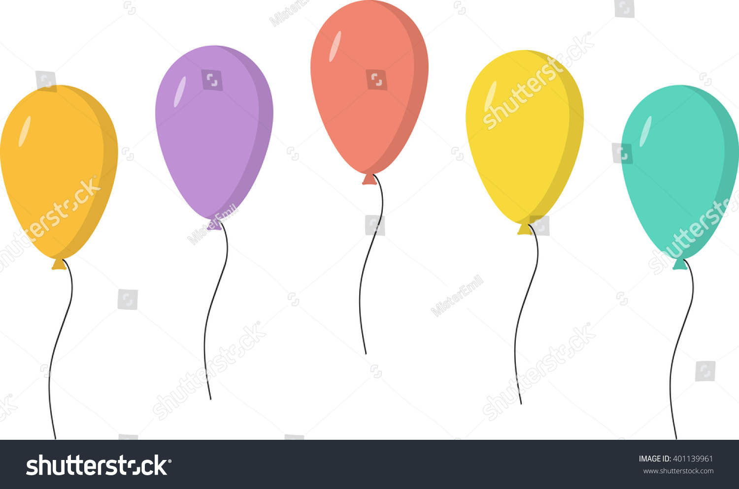 Vector Ballons Stock Vector (Royalty Free) 401139961 | Shutterstock