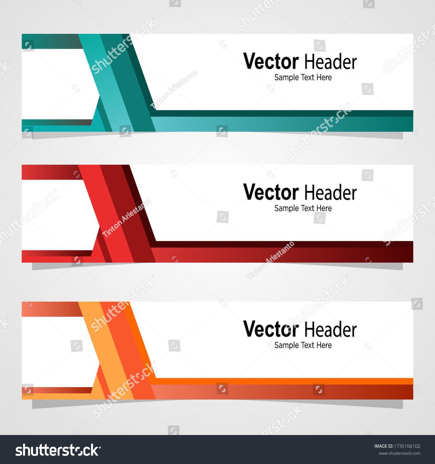 Vector Banner Label Background Modern Template Stock Vector (Royalty ...