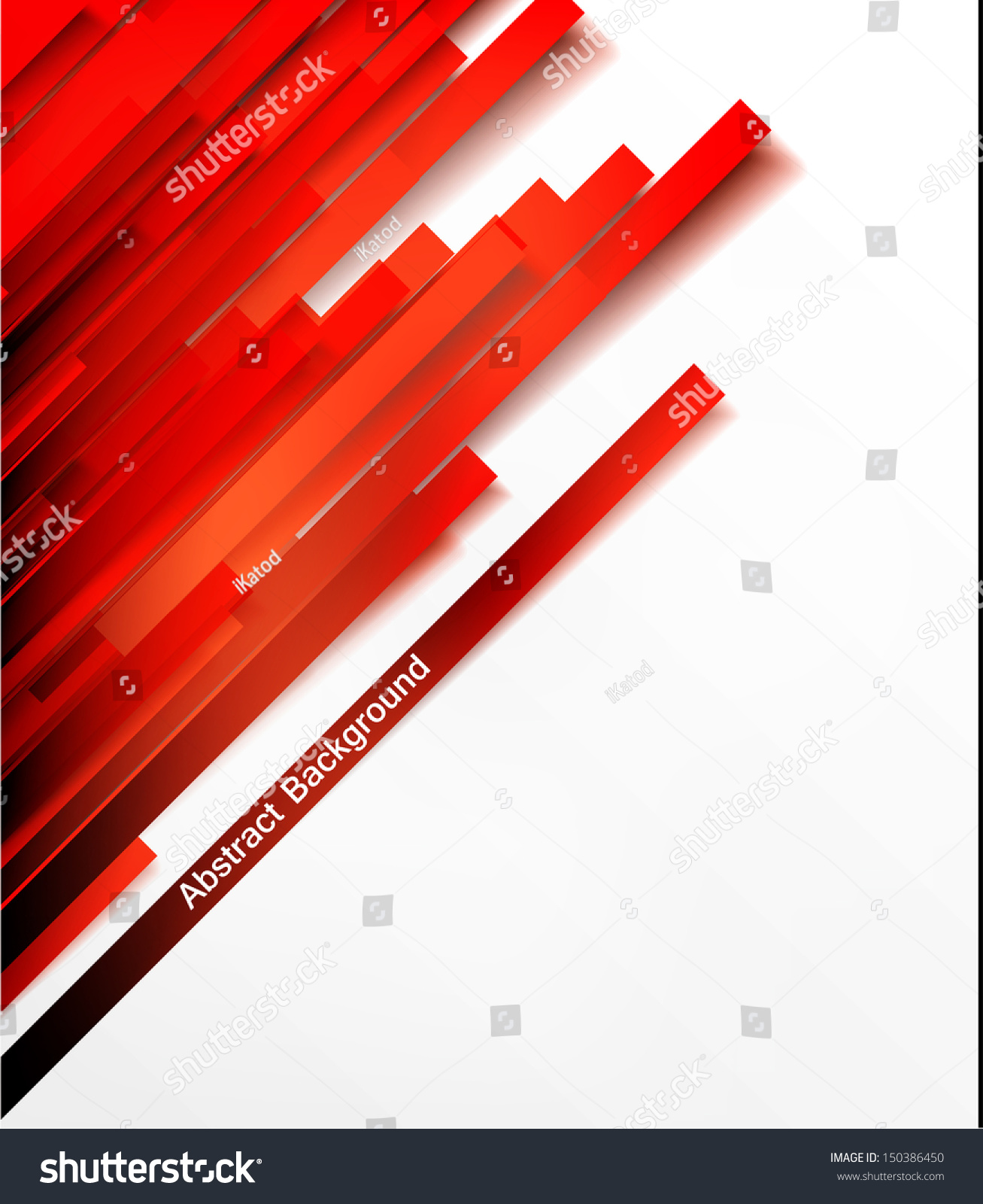 Vector Banner Set Red Line Strips Stock Vector (Royalty Free) 150386450 ...