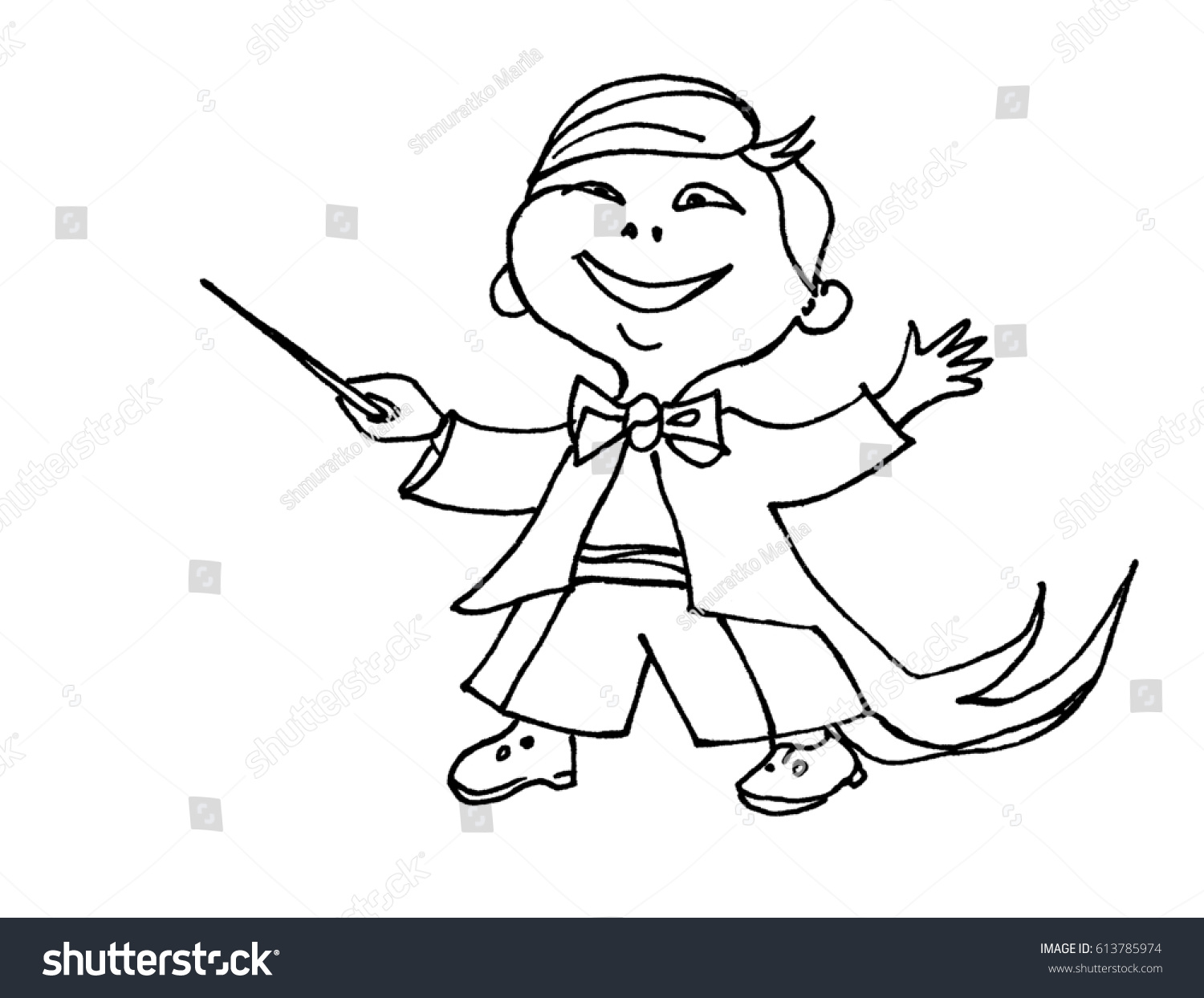 Vector Based Drawing Hand Children Profession 库存矢量图（免版税）613785974 ...