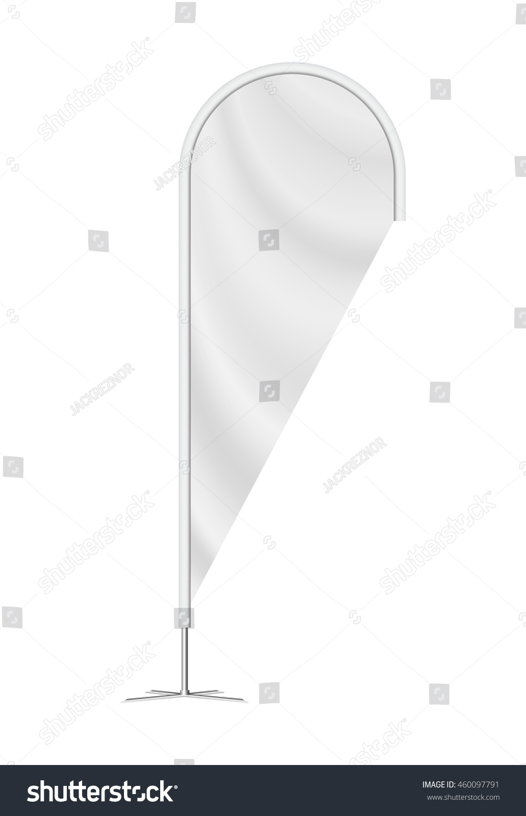 Vector Beach Flag Teardrop Banner Empty Stock Vector (Royalty Free ...