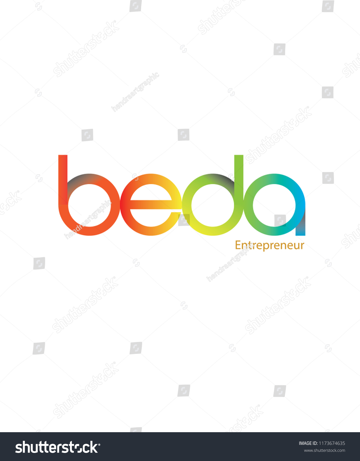 Vector Beda Entrepreneur Logo Design Template Stock Vector (Royalty ...