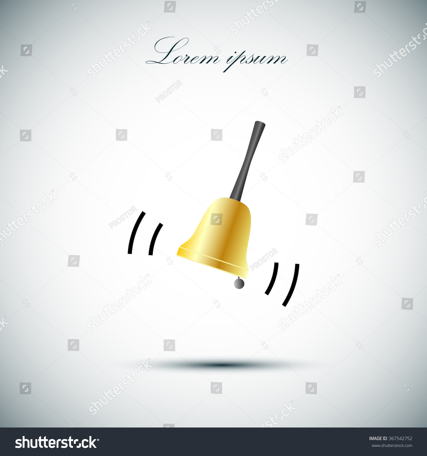 Vector Bell Icon Symbol Stock Vector (Royalty Free) 367542752 ...