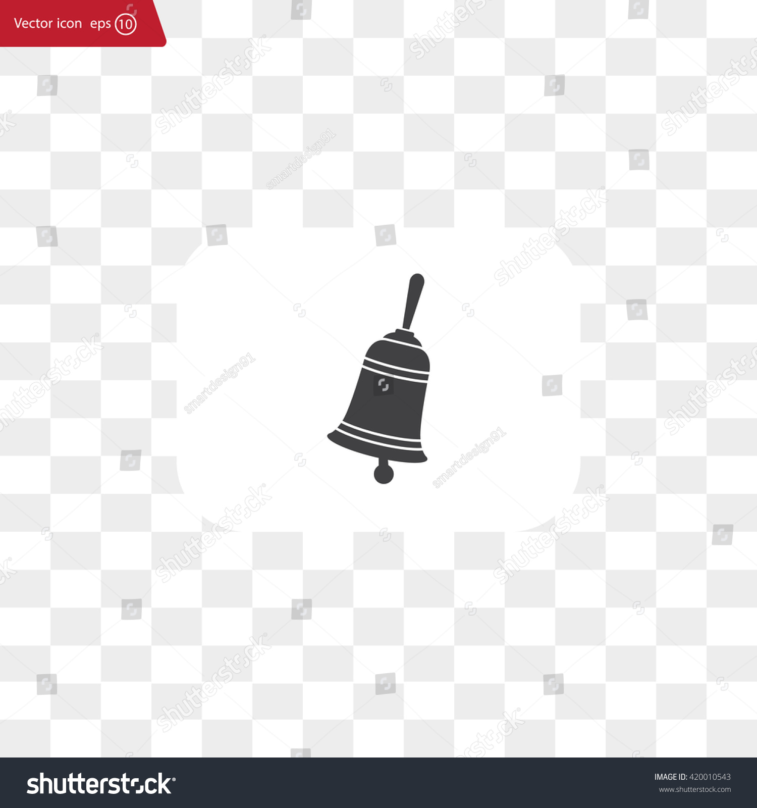 Vector Bell Icon Symbol Stock Vector (Royalty Free) 420010543 ...