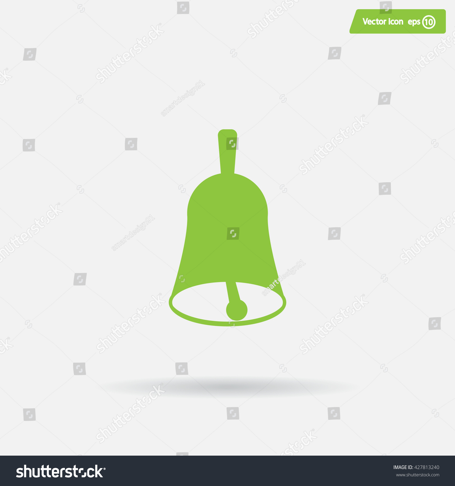 Vector Bell Icon Symbol Stock Vector (Royalty Free) 427813240 ...