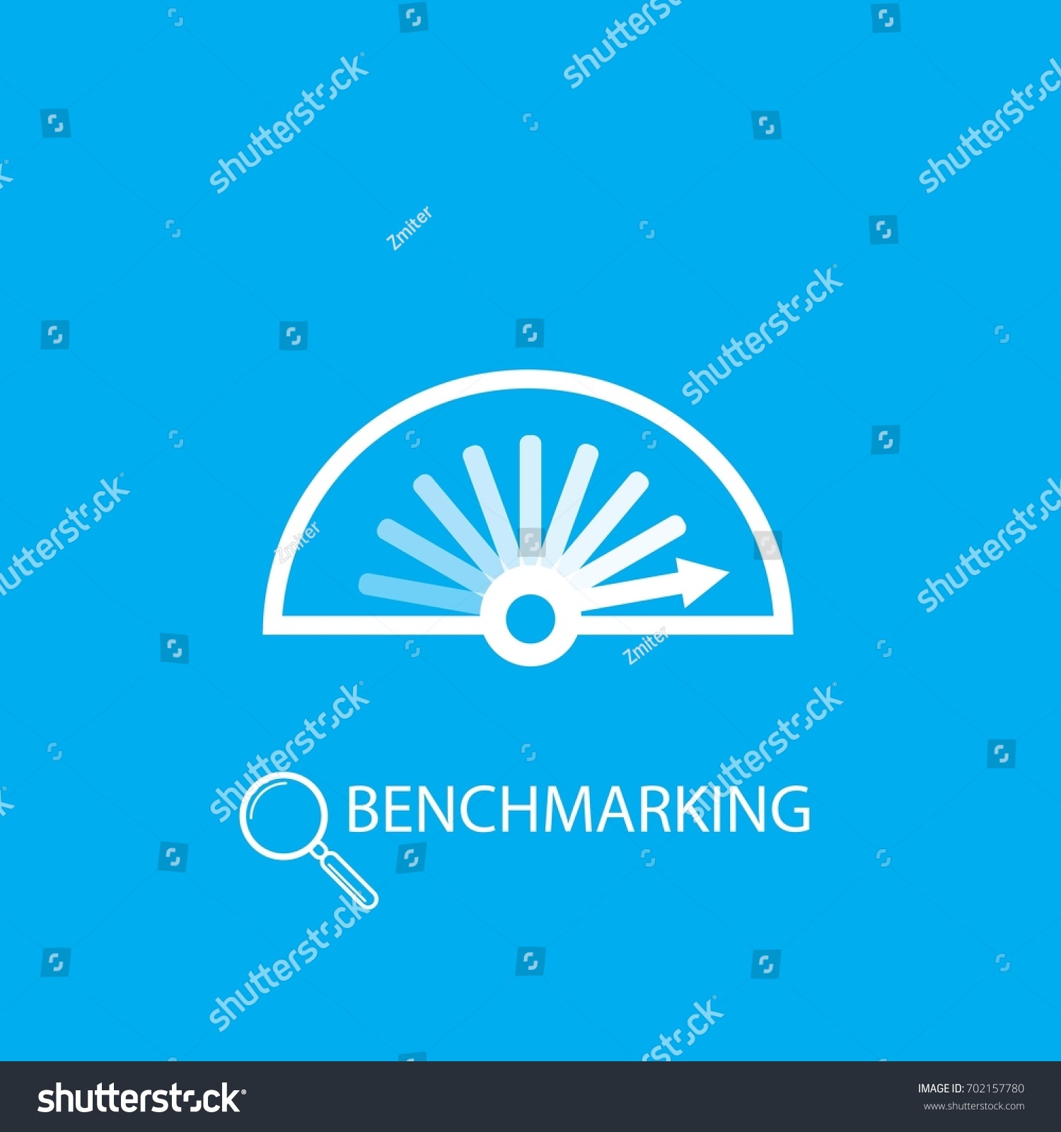 Vector Benchmarking Icon Stock Vector (Royalty Free) 702157780 ...