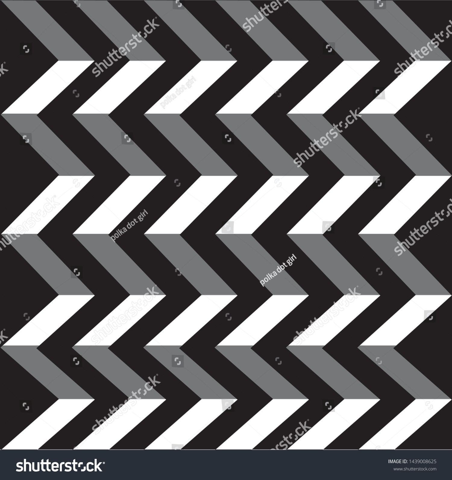 Vector Black White Abstract Serrated Pattern Stock Vector (Royalty Free ...
