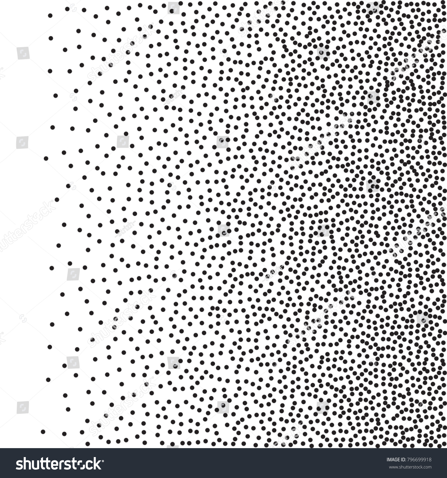 Vector Black White Halftone Background Stipple Stock Vector (Royalty ...