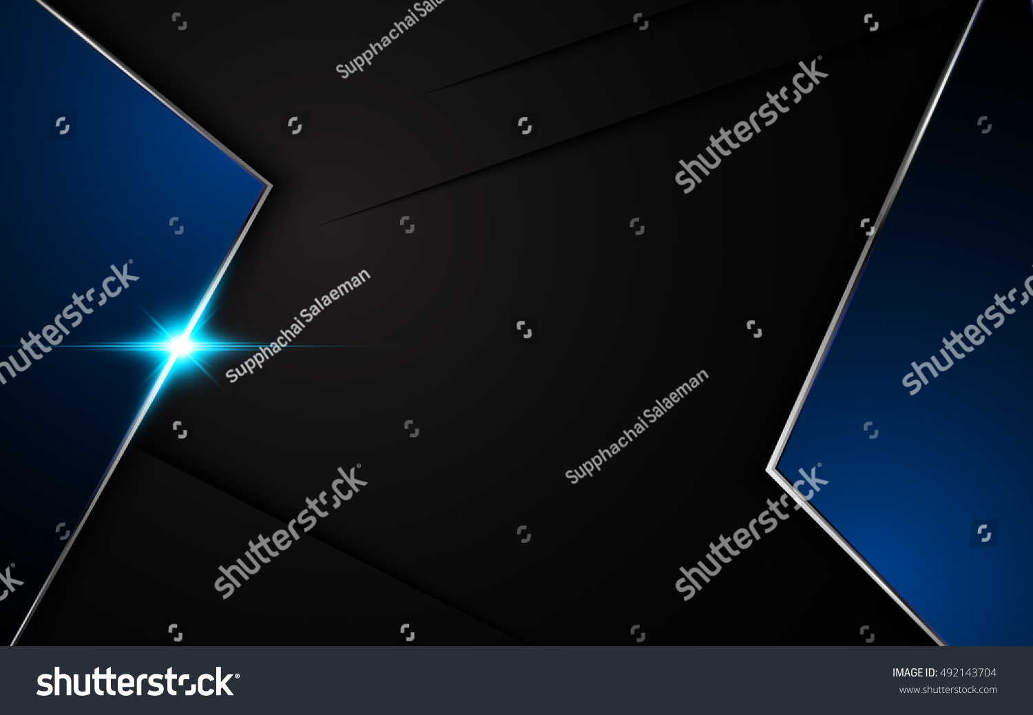 Vector Black Background Metallic Blue Frame: Vector có sẵn (miễn phí ...