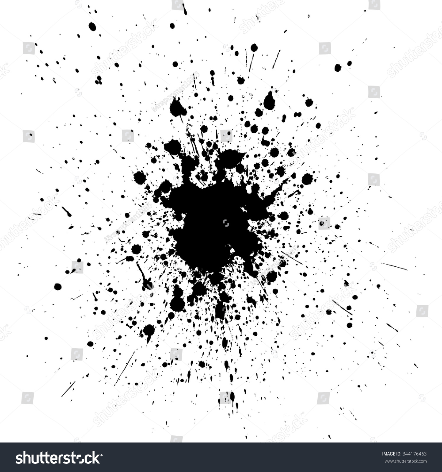 Vector Black Color Splatter Background Illustration Stock Vector ...
