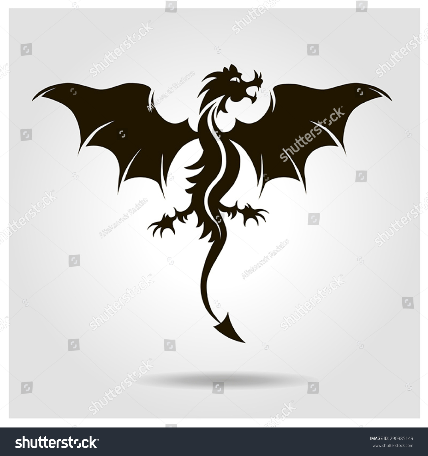 Vector Black Dragon Wings Shadow On: Vector có sẵn (miễn phí bản quyền ...