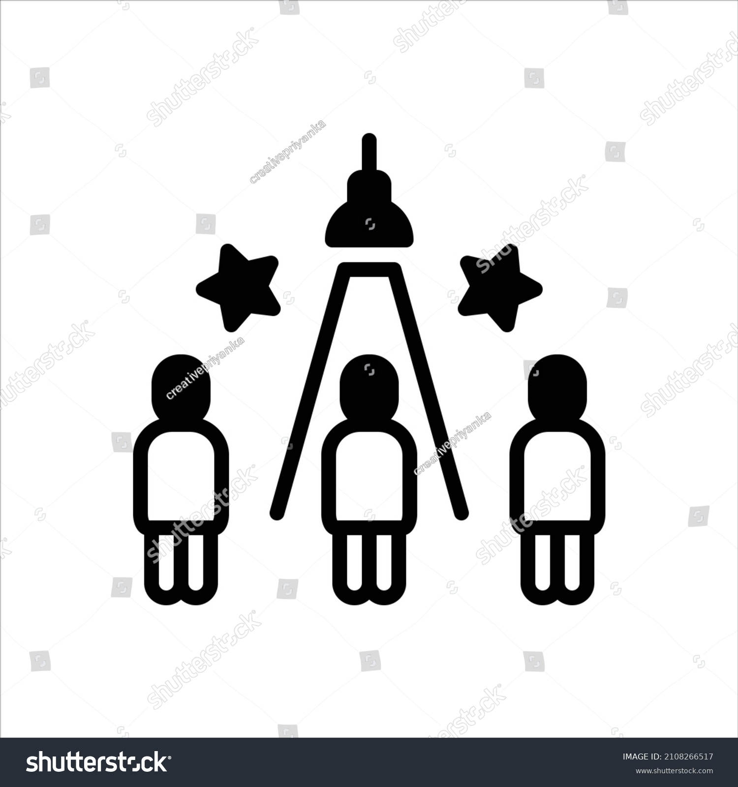 Vector Black Icon Chosen Stock Vector (Royalty Free) 2108266517 ...