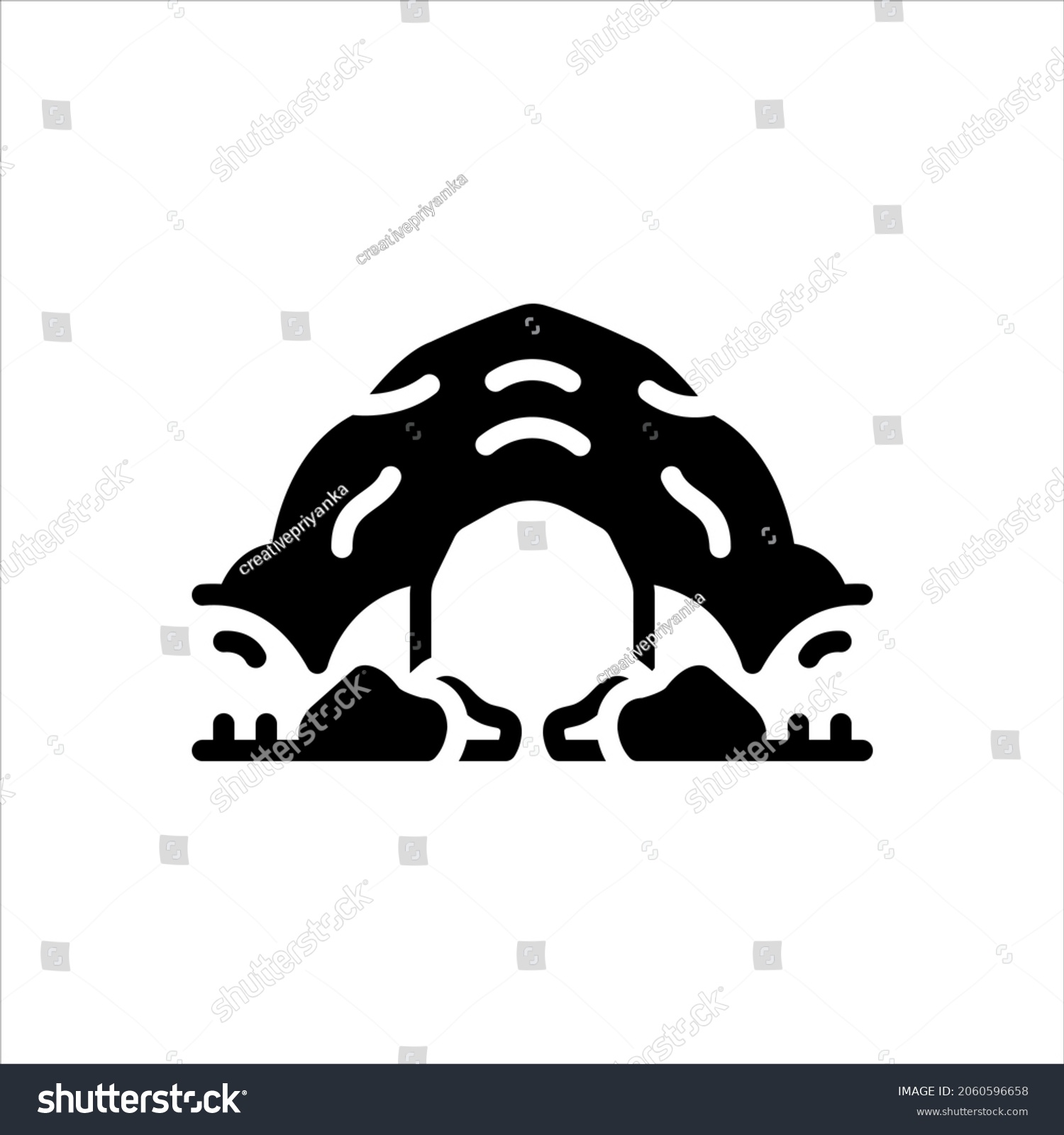 Vector Black Icon Den Stock Vector (Royalty Free) 2060596658 | Shutterstock