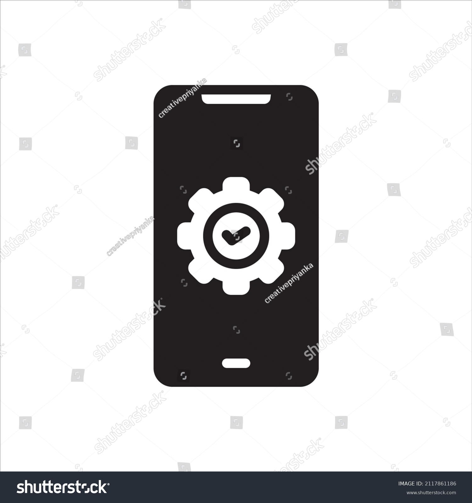 Vector Black Icon Oem Stock Vector (Royalty Free) 2117861186