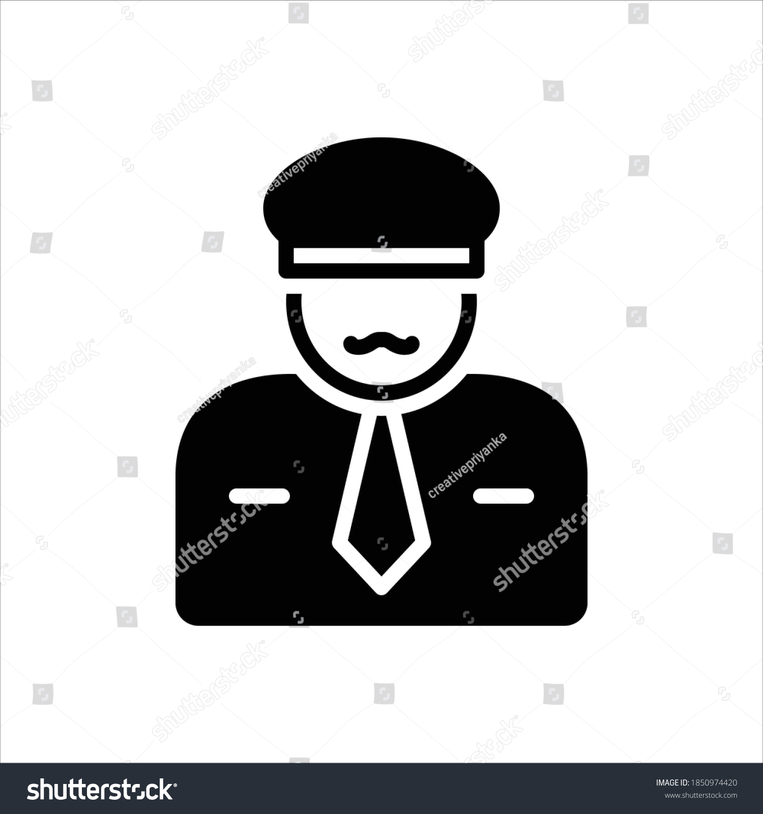 Vector Black Icon Sir Stock Vector (Royalty Free) 1850974420 | Shutterstock