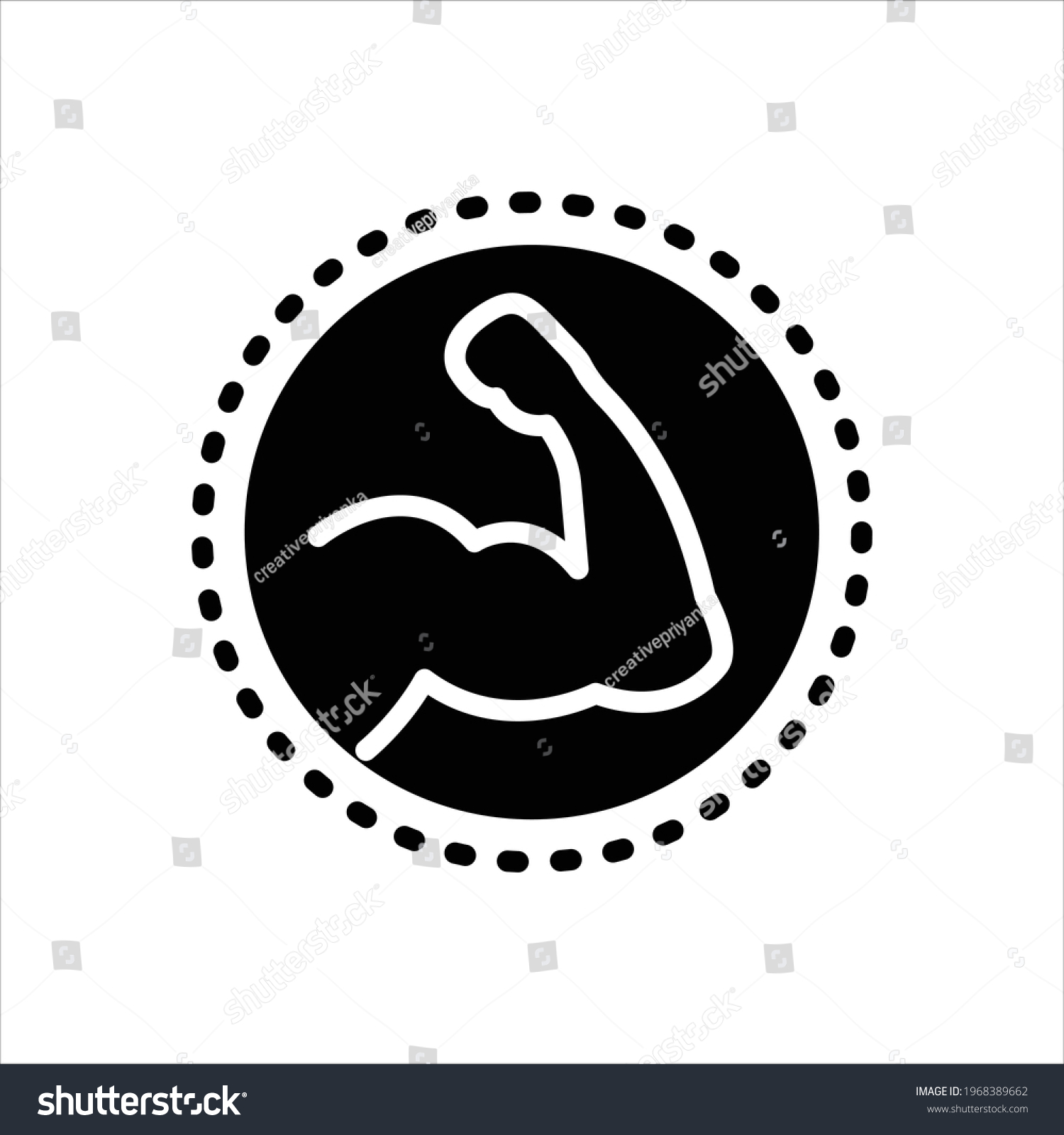 Vector Black Icon Stronger Stock Vector (Royalty Free) 1968389662 ...