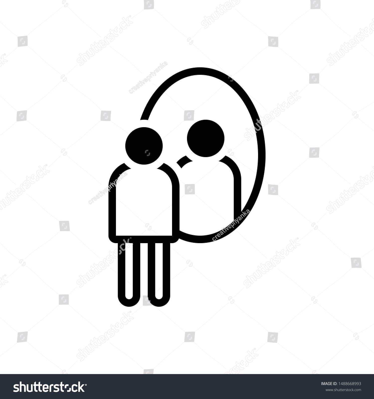 Vector Black Icon Yourself Stock Vector (Royalty Free) 1488668993 ...