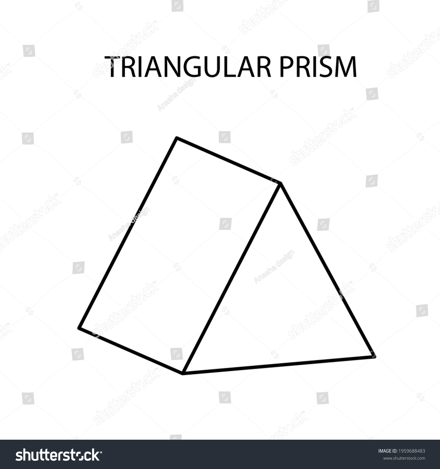 390 Triangular prism outline Images, Stock Photos & Vectors | Shutterstock