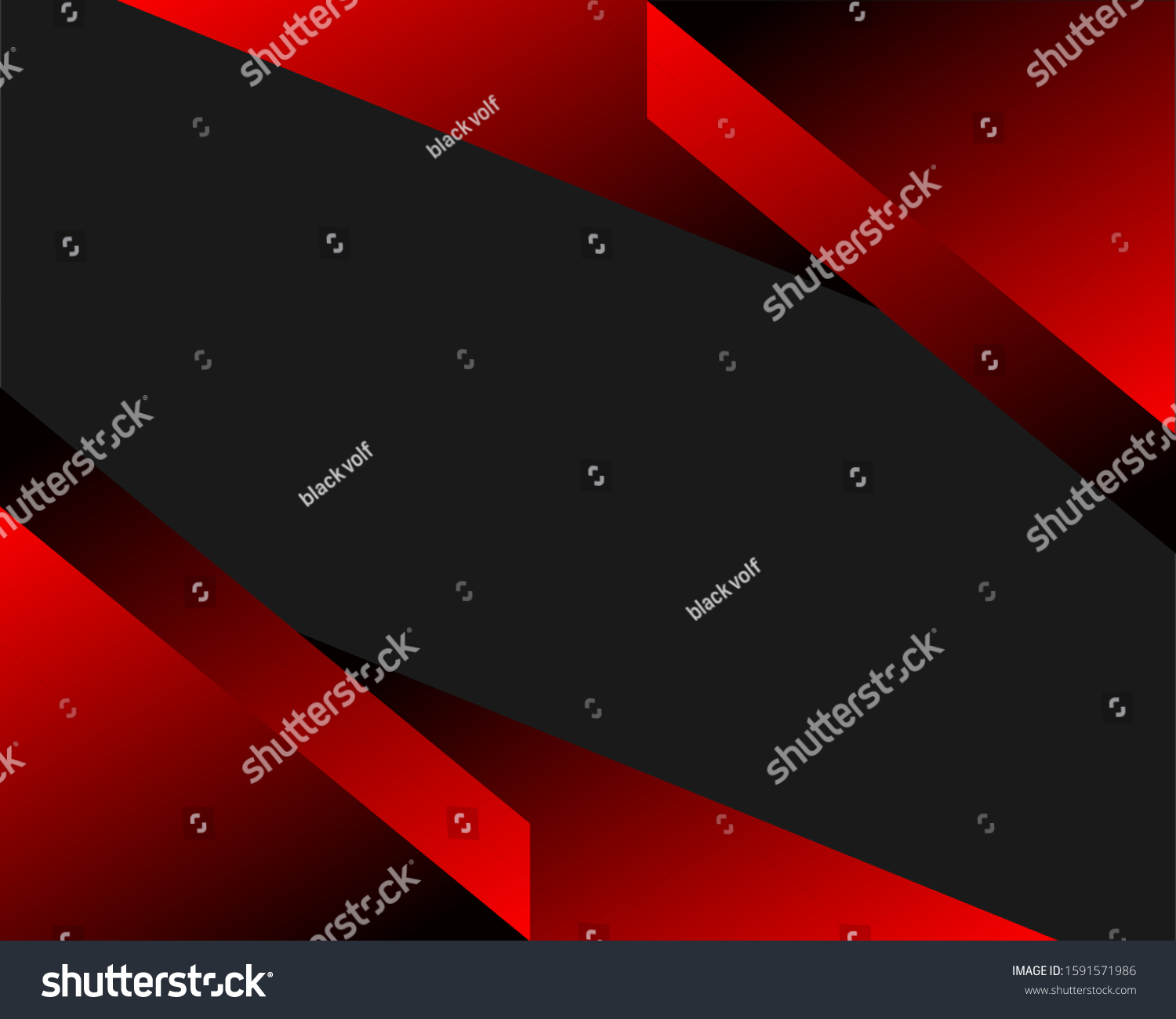 Vector Black Red Banner Background Stock Vector (Royalty Free) 1591571986