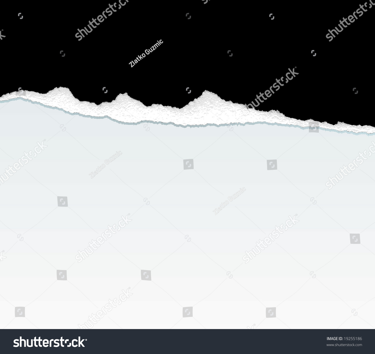 Vector Black Ripped Paper Stock Vector (Royalty Free) 19255186