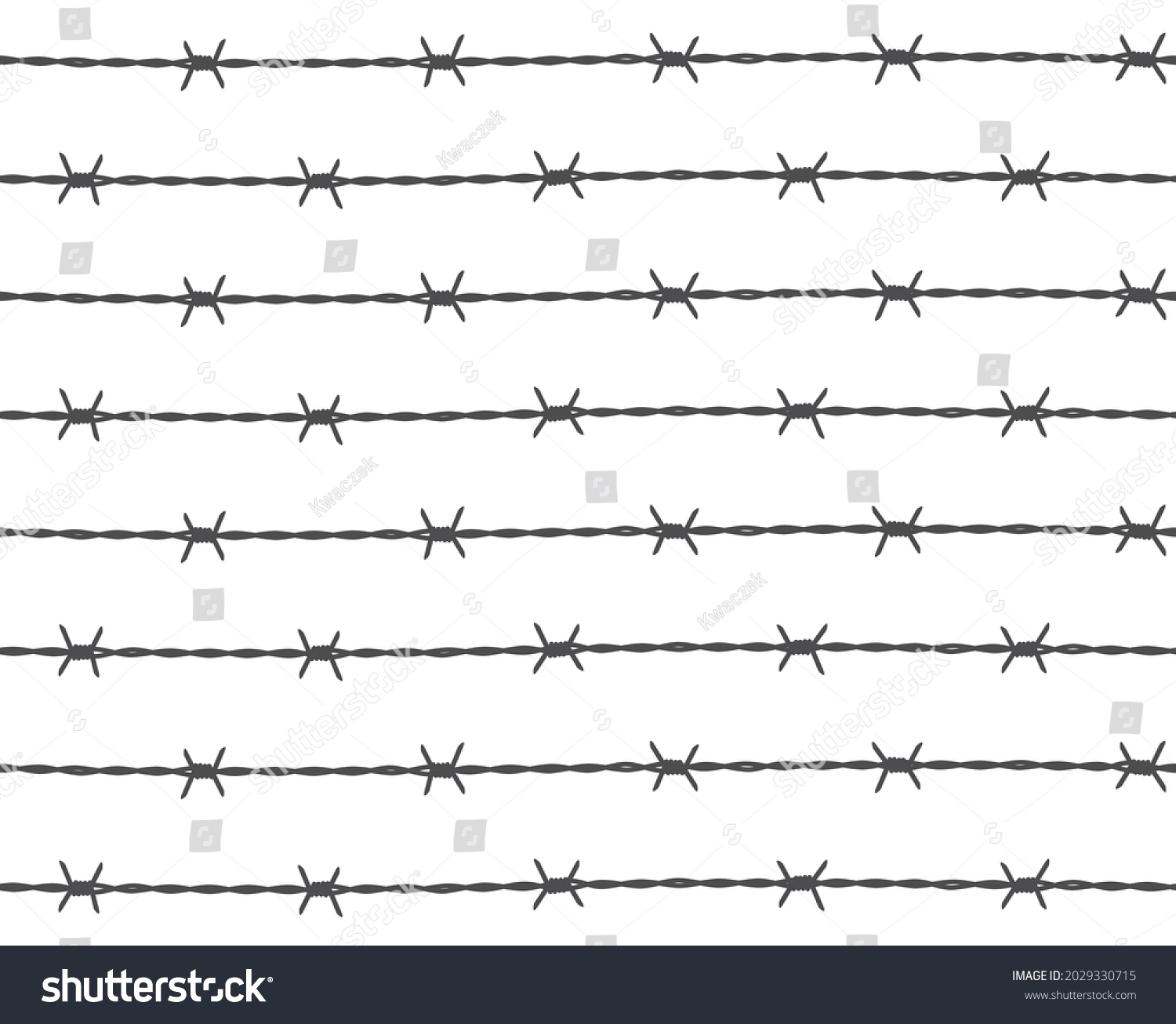 Vector Black Seamless Texture Barbed Wire Stock Vector (Royalty Free ...