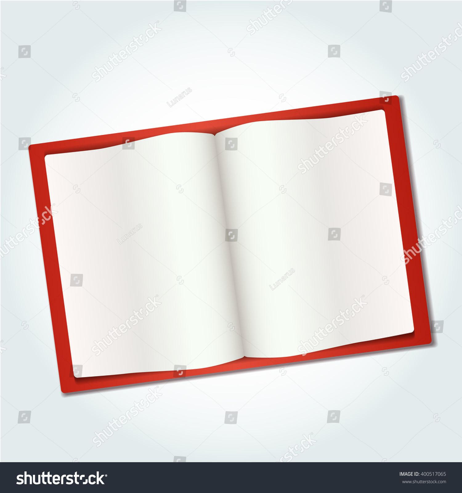 Vector Blank Book Icon Template Stock Vector (Royalty Free) 400517065 ...