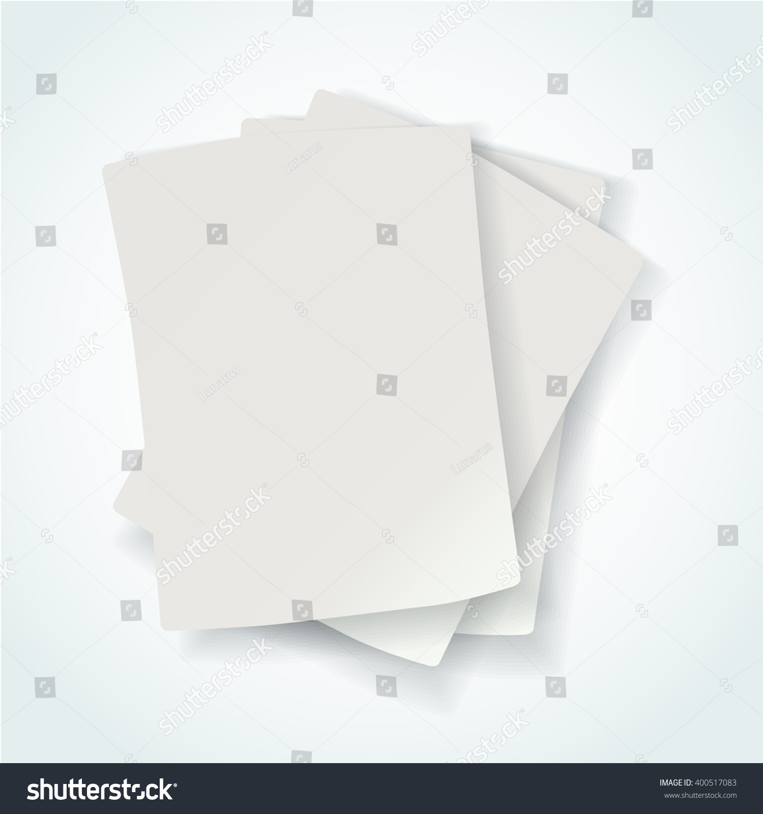 Vector Blank Paper Template Sheet Background Stock Vector (Royalty Free ...
