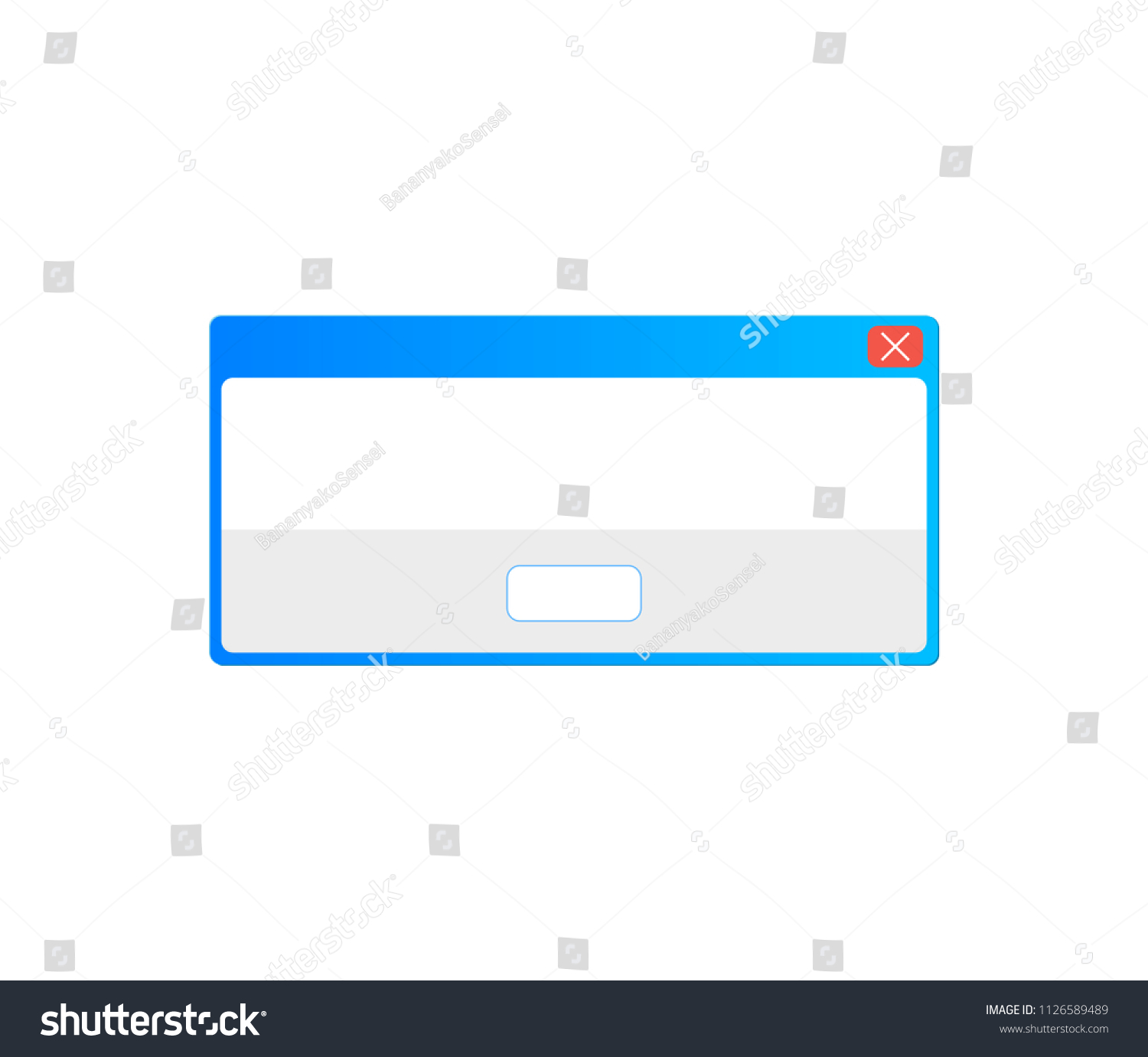 Vector Blank Retro Pop Window Technology Stock Vector (Royalty Free ...
