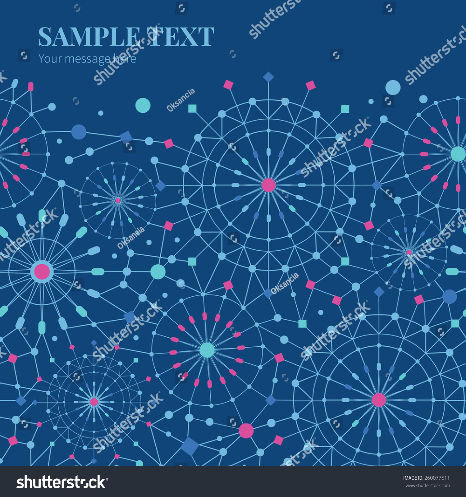 Vector Blue Abstract Line Art Circles Stock Vector (Royalty Free ...