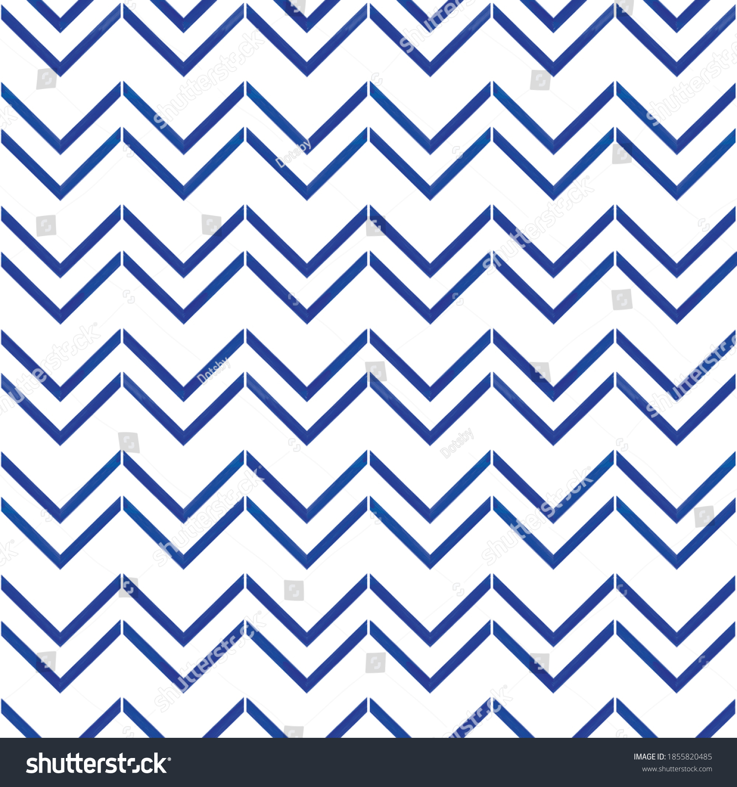 Vector Blue Chevrons Stripes Seamless Pattern Stock Vector (Royalty ...
