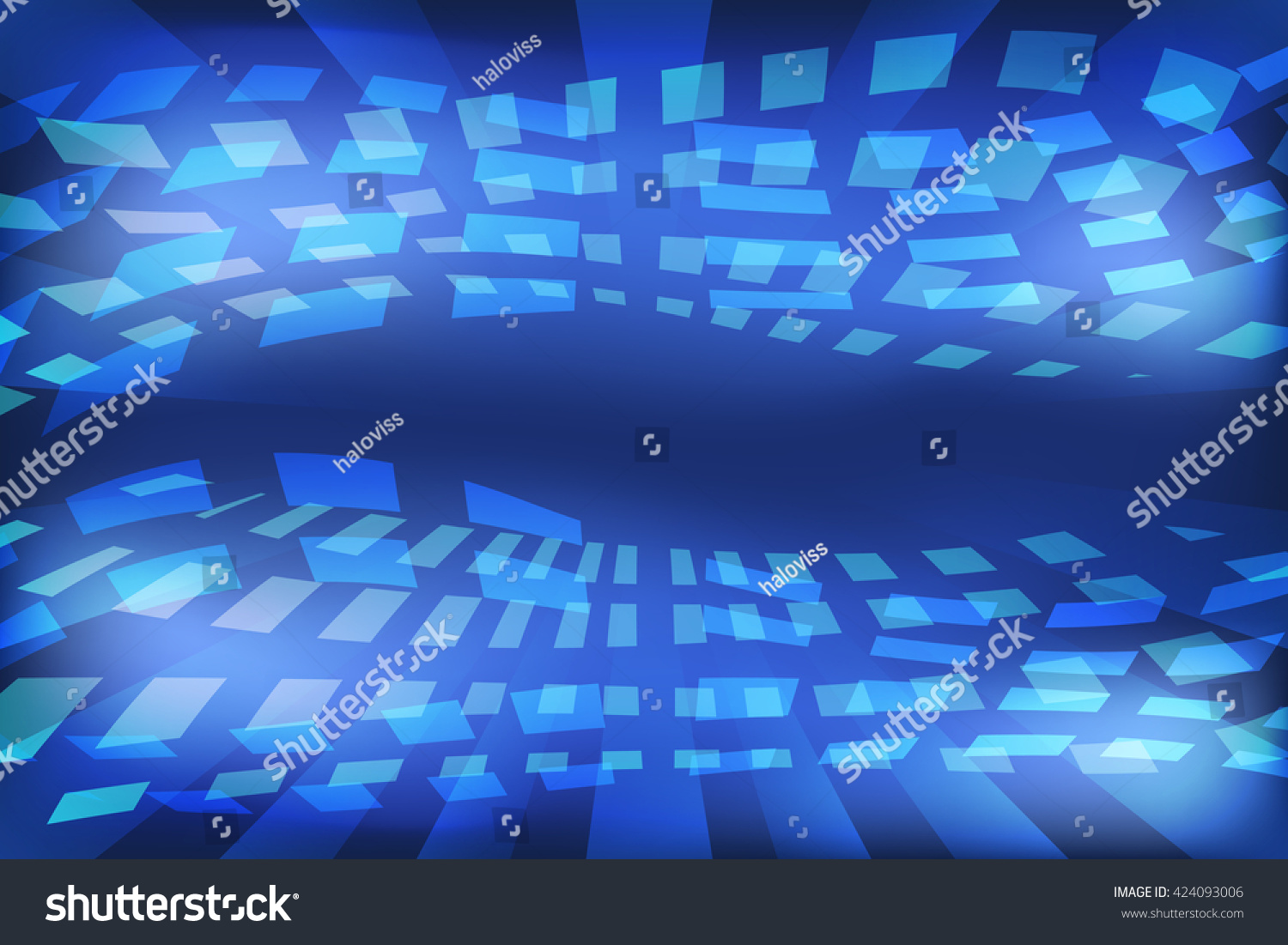 Vector Blue Digital Pixel Curve Overlay Stock Vector (Royalty Free ...