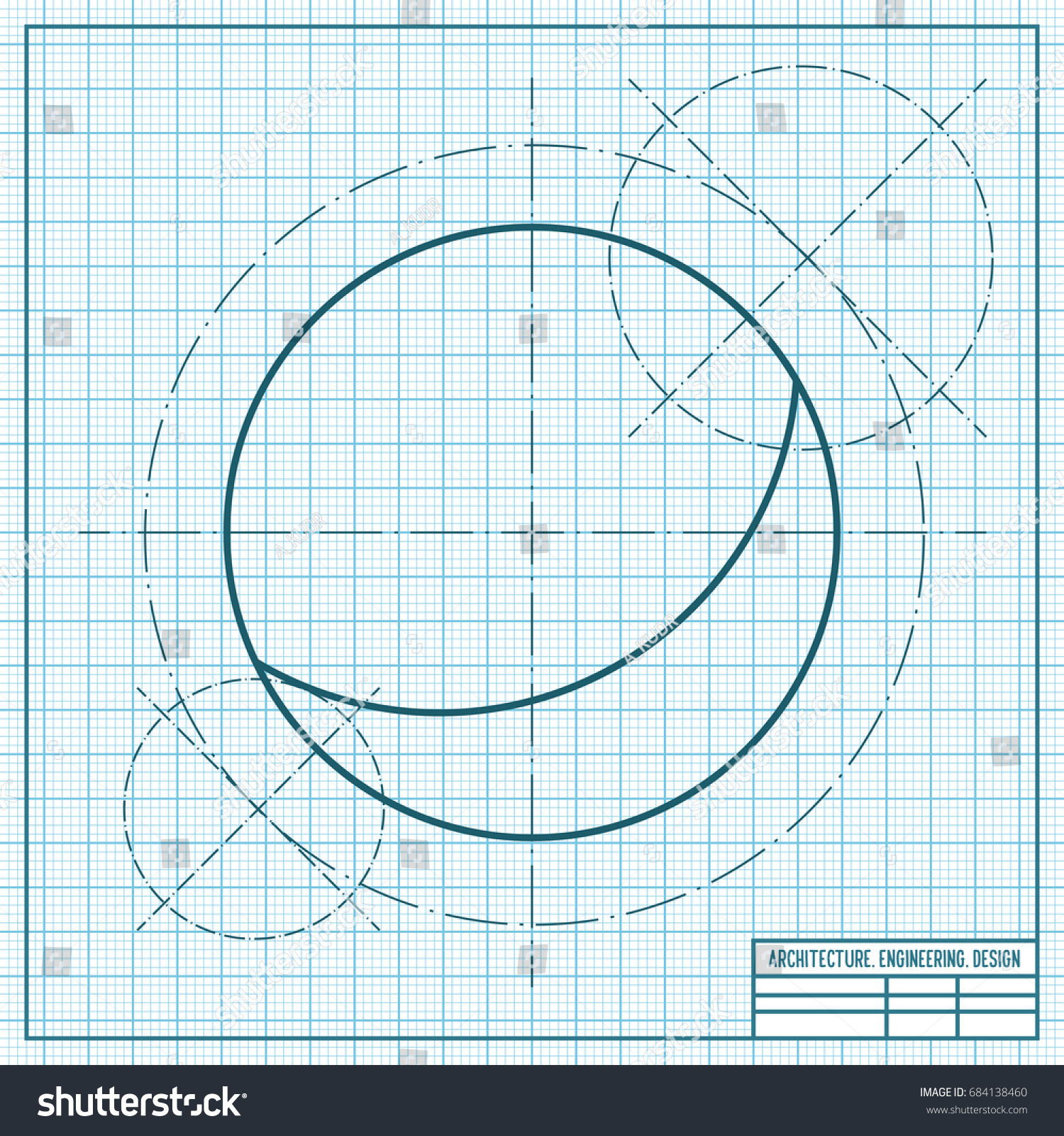 Vector Blueprint Ball Icon On Engineer Stock Vector (Royalty Free ...