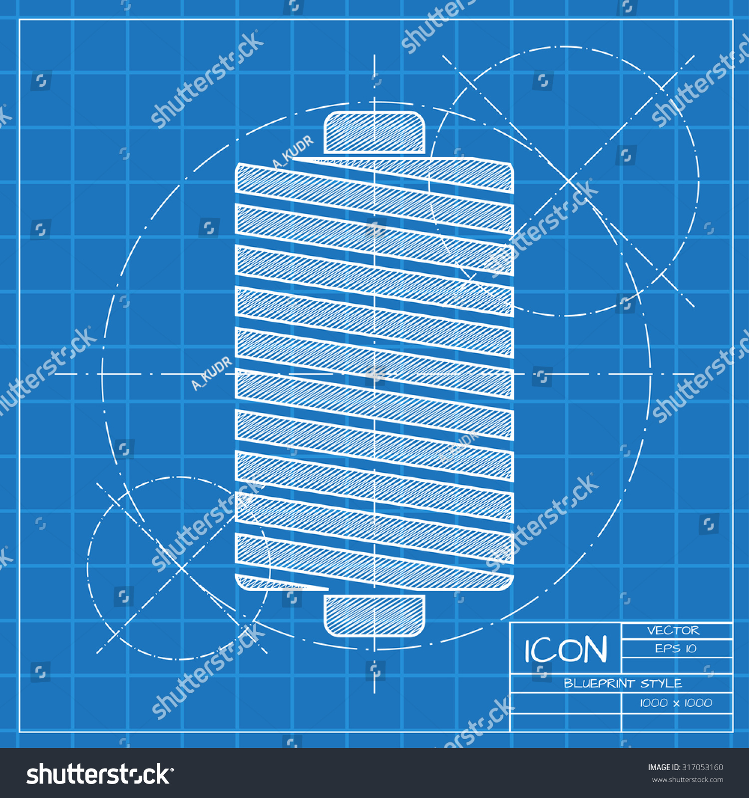 Vector Blueprint Tailor Thread Bobbin Icon Stock Vector (Royalty Free ...