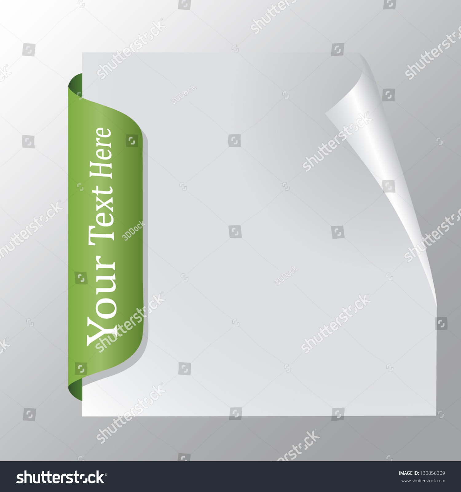 Vector Bookmarks On White Background Stock Vector (Royalty Free) 130856309