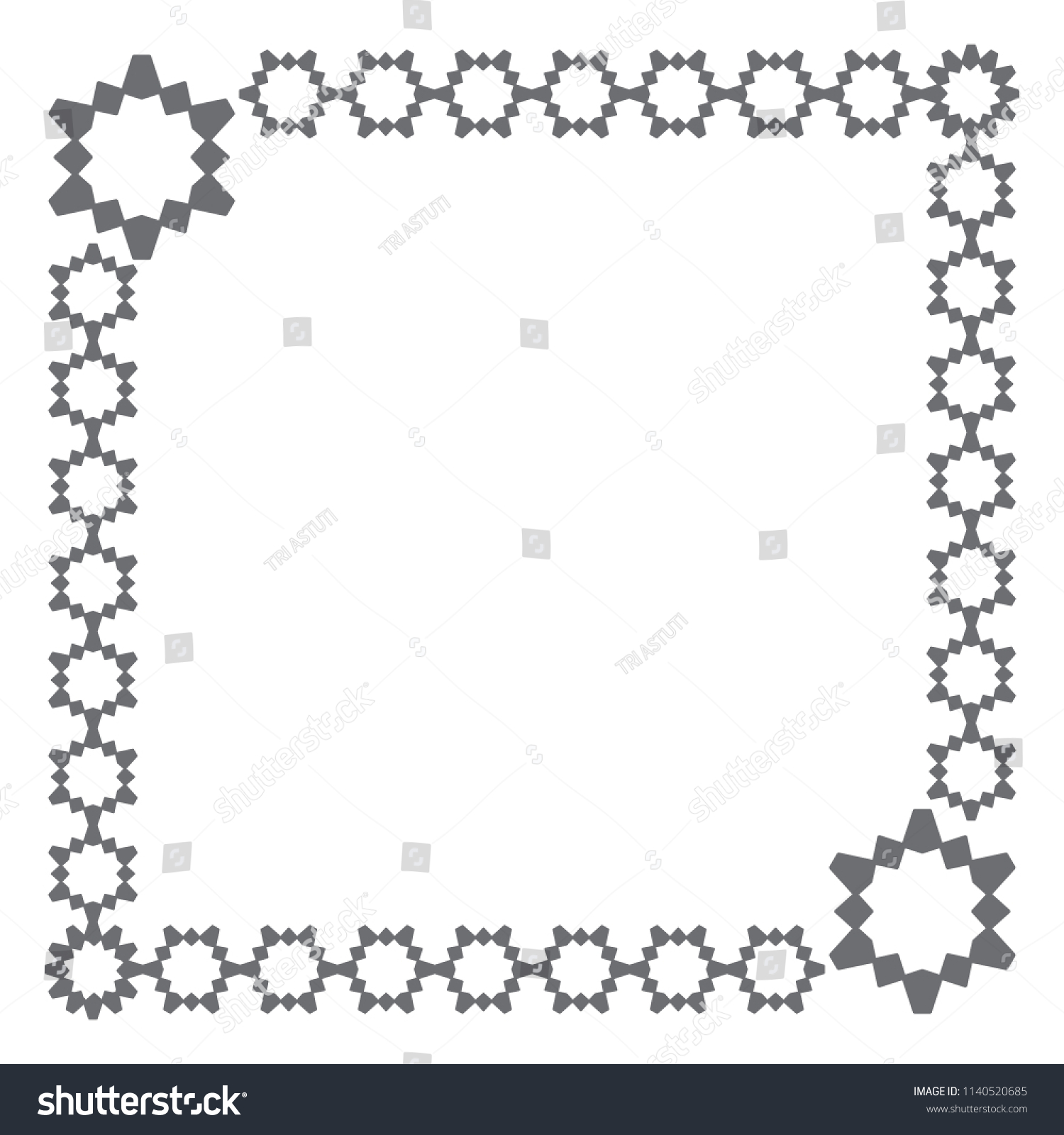 Vector Border Victorian Style Stock Vector (Royalty Free) 1140520685 ...