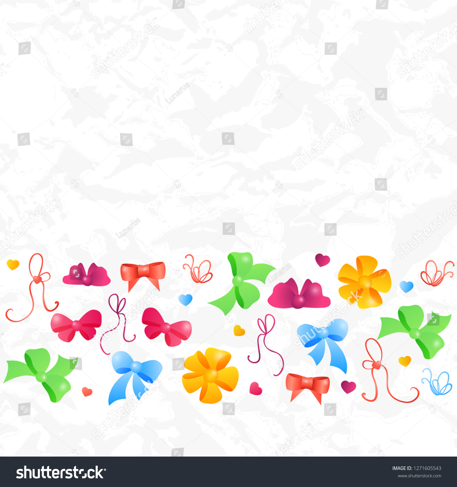 Vector Bow Background Template Design Invitation Stock Vector (Royalty ...