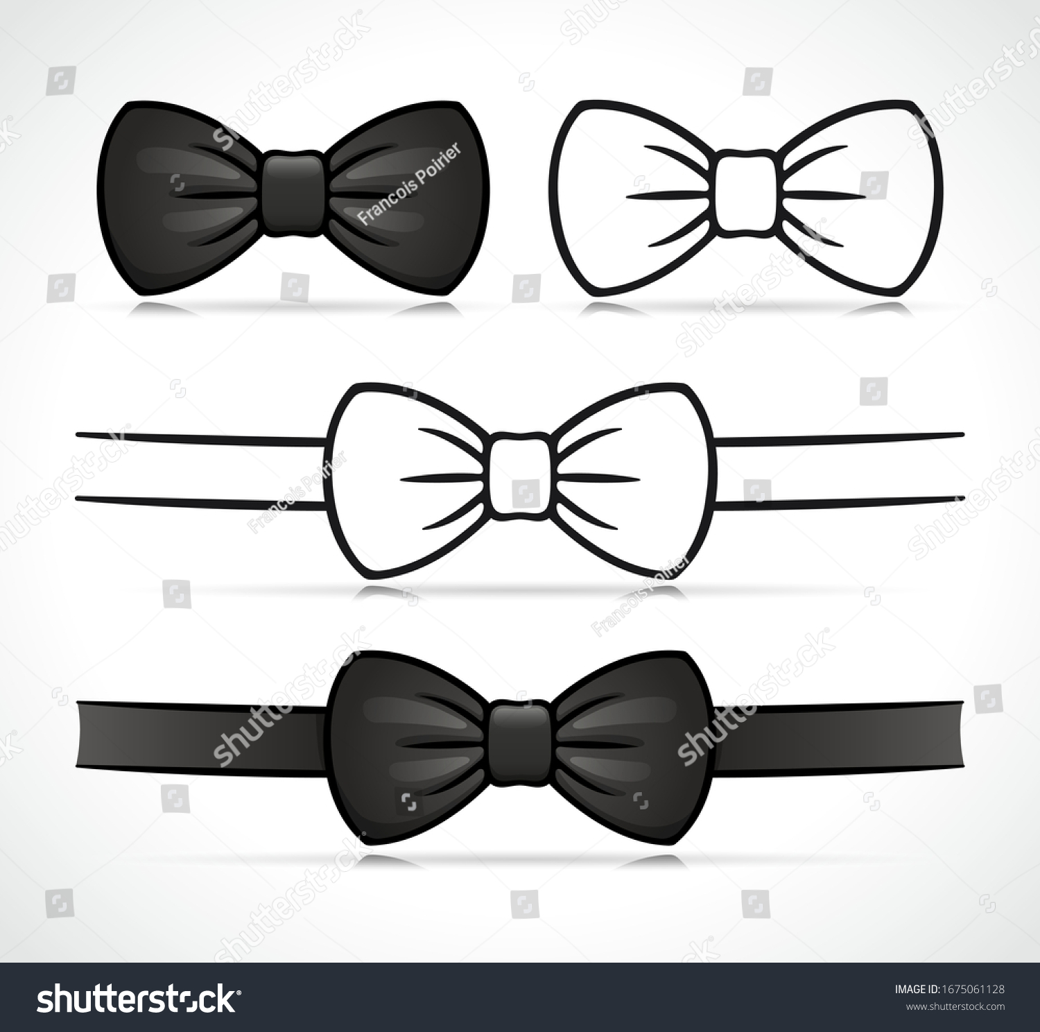 Dibujo de la corbata del arco: vector de stock (libre de regalías ...